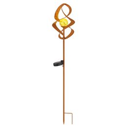 Globo lighting Solarleuchte "SOLARLEUCHTE METALL ROSTFARBEN, 1XLED" in brown | Gr.: onesize