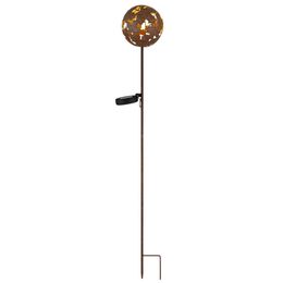 Globo lighting Solarleuchte "SOLARLEUCHTE METALL ROSTFARBEN, 1XLED" in orange | Gr.: onesize