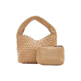 Sidona Damen Schultertaschen in Beige | Gr.: onesize