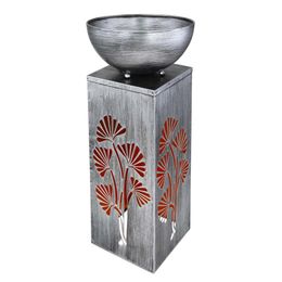 Globo lighting Solarleuchte "SOLARLEUCHTE METALL SILBERFARBEN, 1XLED" in silver | Gr.: onesize