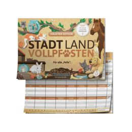 Spiel - DENKRIESEN - STADT LAND VOLLPFOSTEN - HAUSTIER EDITION - "F&u | Gr.: onesize