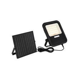 Globo lighting Solarleuchte "SOLARLEUCHTE KUNSTSTOFF SCHWARZ MATT, 1XLED" in black | Gr.: onesize