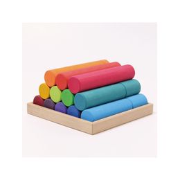 Grimm's Grimm's Große Bauwalzen Regenbogen ab 1 Jahr in bunt | Gr.: onesize
