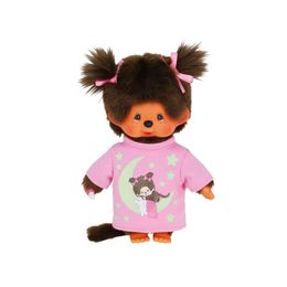 Glow in the Dark Mädchen | 20 cm | Monchhichi Puppe | leuchtes Schlafoutfit | Gr.: onesize
