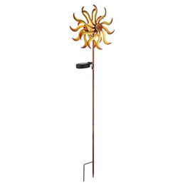 Globo lighting Solarleuchte "SOLARLEUCHTE METALL GOLDFARBEN PATINIERT, 1XLED" in gold | Gr.: onesize
