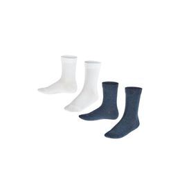 Falke Socken 2er Pack in Weiß/Blau | Gr.: 27-30