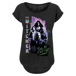 F4NT4STIC Long Cut T-Shirt The Witcher Tied By Destiny Netflix TV Series in schwarz | Gr.: S