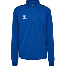 Hummel Halbrei&szlig;verschluss Sweatshirt Hmlauthentic Kinder in TRUE BLUE | Gr.: 116