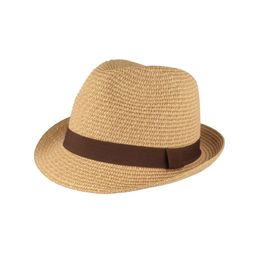 BREITER Strohhut in beige | Gr.: M
