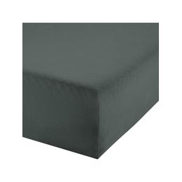 Erwin M&uuml;ller Erwin M&uuml;ller Single-Jersey Boxspringbett-Spannbettlaken Freising in anthrazit | Gr.: 90x190 cm - 100x220 cm