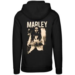 F4NT4STIC Hoodie Bob Marley Reggae Music Black And White Photograph in schwarz | Gr.: S