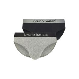 Bruno Banani Sportslip / Unterhose Flowing in Schwarz / Grau Melange | Gr.: M