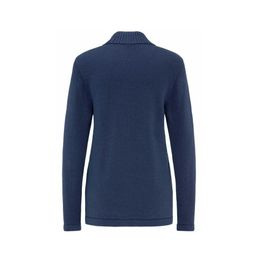 GOLDNER Kurzgr&ouml;&szlig;e: Herbstcardigan mit Rei&szlig;verschluss in marine | Gr.: 19