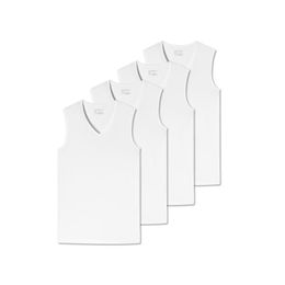Schiesser T-Shirt 4er Pack in Wei&szlig; | Gr.: M