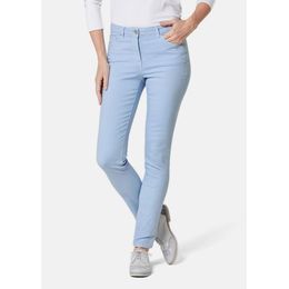 GOLDNER Jeanshose Lange Freizeithose BELLA mit Formbund in himmelblau | Gr.: 44