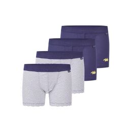 Schiesser Retro Short / Pant Kids Boys Feinripp Organic Cotton in Blau /Wei&szlig; gestreift | Gr.: 98