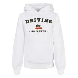 F4NT4STIC Basic Kids Hoodie Driving Home Weihnachten in weiß | Gr.: 146/152