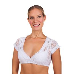 Edelnice Dirndlbluse Leonie in weiß | Gr.: 46
