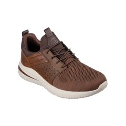 Skechers Sneakers "DELSON 3.0" in Dunkelbraun | Gr.: 43