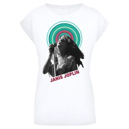 F4NT4STIC T-Shirt Janis Joplin Halo Photo' in weiß | Gr.: 5XL