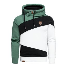 Amaci&Sons Amaci&Sons Kapuzenpullover TEMPE in Gr&uuml;n/Schwarz/Wei&szlig; | Gr.: XXL