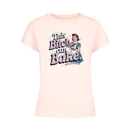 F4NT4STIC Box Tee Vintage Pin Up Bäckerin in pink | Gr.: S
