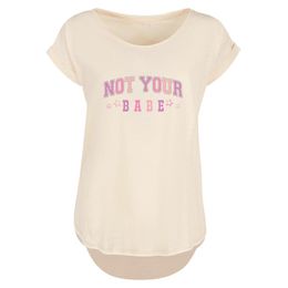 F4NT4STIC T-Shirt Girl Power Not Your Babe Internationaler Frauentag in Whitesand | Gr.: M