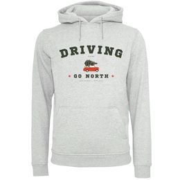 F4NT4STIC Hoodie Driving Home Weihnachten Driving Home Weihnachten in grau meliert | Gr.: XS