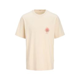 Jack & Jones JACK & JONES Junior T-Shirt 'Canggu Summer' in beige | Gr.: 140
