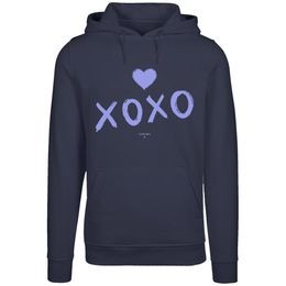 F4NT4STIC Hoodie Valentinstag xoxo in marineblau | Gr.: M