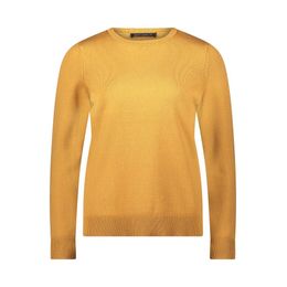 Betty Barclay Basic-Strickpullover mit Rundhalsausschnitt in gold | Gr.: 46