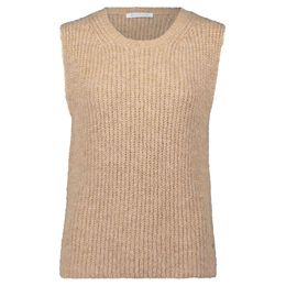BETTY & CO BETTY & CO Strickpullover ohne Arm in Camel Melange | Gr.: 40