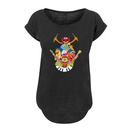 F4NT4STIC T-Shirt Disney Muppets Dr. Teeth and The Electric Mayhem in schwarz | Gr.: XS