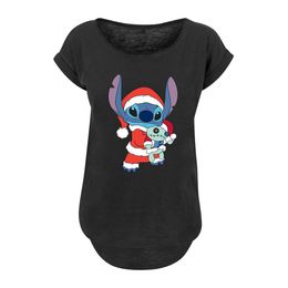 F4NT4STIC T-Shirt Disney Lilo & Stitch Weihnachten in schwarz | Gr.: XL