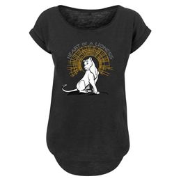 F4NT4STIC T-Shirt Disney K&ouml;nig der L&ouml;wen Movie Heart Of A Lioness in schwarz | Gr.: XS