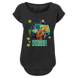 F4NT4STIC Long Cut T-Shirt Scooby Doo Mystery Inc Group in schwarz | Gr.: XXL