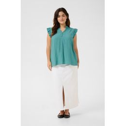 Kaffe curve &Auml;rmellose Bluse KClyana Regular fit in Teal | Gr.: 54