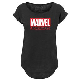 F4NT4STIC T-Shirt Marvel Logo Waschsymbole in schwarz | Gr.: XL