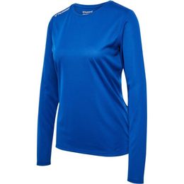 Hummel Shirt "Hmlrun Jersey L/S Woman" in Blau | Gr.: XL