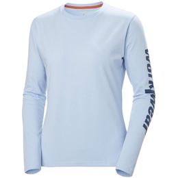 Helly Hansen Longsleeve "Logo" in Blau | Gr.: XS