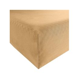 Erwin M&uuml;ller Erwin M&uuml;ller Single-Jersey Spannbettlaken Freising in beige | Gr.: 140x200 cm - 160x220 cm