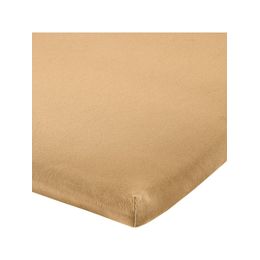 Erwin M&uuml;ller Erwin M&uuml;ller Single-Jersey Topper-Spannbettlaken Freising in beige | Gr.: 120x200 cm - 130x220 cm