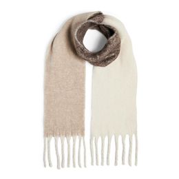 Pieces Schal 'BEA' Damen Größe One Size beige / dunkelbraun