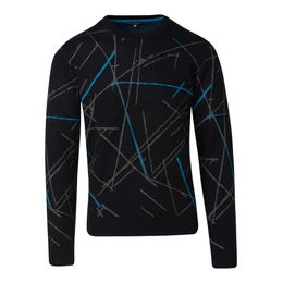 KOROSHI Pullover Herren Größe S blau / grau / schwarz