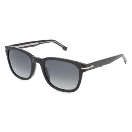 BOSS 1722/G/S | Herren-Sonnenbrille | Fassung: Vollrand, Rectangular, Acetat, Schwarz | Glasfarbe: Grau Verlaufend