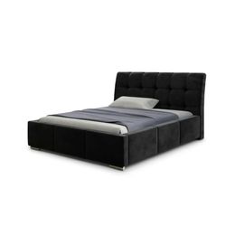 Höffner Polsterbett mit Stauraum Bari schwarz Maße (cm): B: 216 H: 100 » Höffner