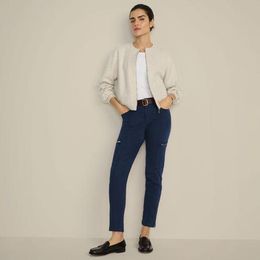 LANDS' END Utility-Cargojeans, Damen,  Blau, Baumwoll-Mischung, by Lands' End