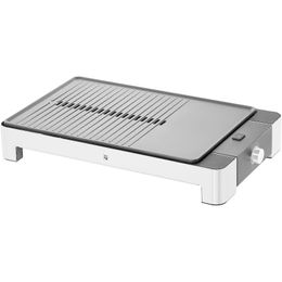 WMF Tischgrill »LONO flach & gerippt« 2300 W stufenlose Temperatureinstellung, antihaftbeschichtete Grillplatte schwarz, edelstahl Ideal geeignet...