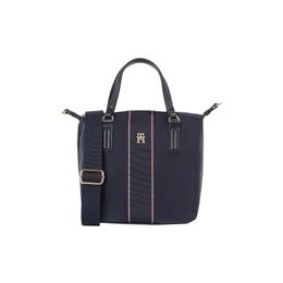 Tommy Hilfiger Tragetasche »POPPY SMALL TOTE CORP«, Damen Umhängetasche, Schultertaschen, Henkeltasche mit buntem Zipper dunkelblau