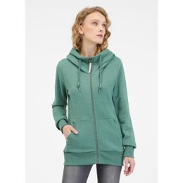 Ragwear Kapuzensweatjacke »NESKIA ZIP« GREEN M (38) M (38) Vegan, von PETA verifizierte Sweatshirtjacke von Ragwear